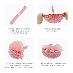 Meiduo Tropical Flamingo Palm Leaves Party Decorations with Paper Fans Paper Lanterns Pom Poms Flowers for Birthday Bridal & Baby Shower Bachelorette Hawaiian Beach Pool Summer (Green)