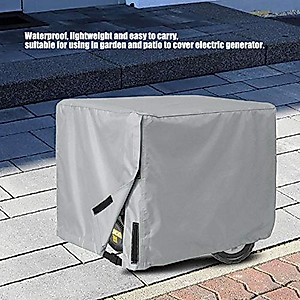 Alinory Practical Electrical Generator Cover, 35 x 26 x 28 inch Electrical Generator Cover for Outdoors, dustproof, Waterproof, Durable for The Courtyard Garden(Gray)