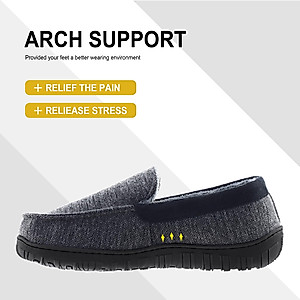 SKABIU Mens House Slippers Indoor Outdoor Comfort House Shoes Micro Suede Grey Size 10