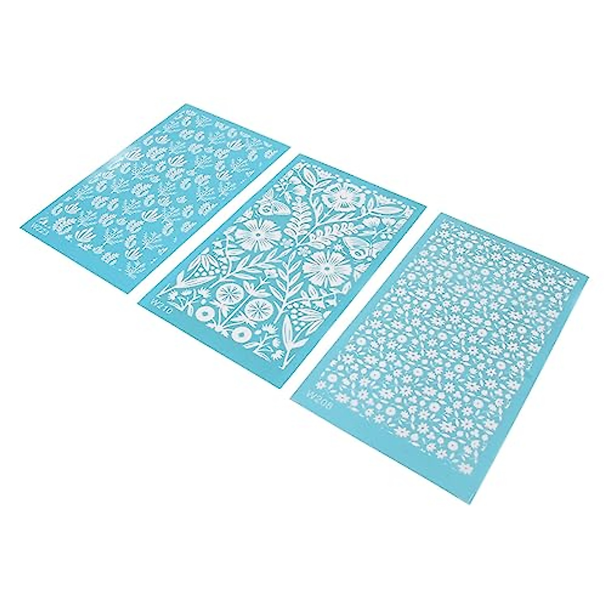Silk Screen Stencils, Exercise Hands on Skills Polyester Develop Imagination Polymer Clay Silkscreen Print Kit Reusable for Jewelry Clay Earrings Decoration (208, 210, 223)