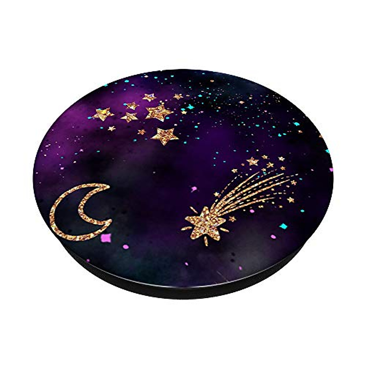 Galaxy Space in Yellow Cyan Purple Green Blue Black AEHP657 PopSockets PopGrip: Swappable Grip for Phones & Tablets