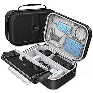 SteBeauty Steam Deck Case 2023 Upgrade, Carrying Case for Steam Deck Console & Accessories, Steam Deck Travel Case Built-in AC Adapter Charger Storage, Large Capacity
