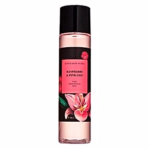 Bath and Body Works RASPBERRY & PINK LILY Fine Fragrance Mist 8 Fluid Ounce, 2020 Limited Edition