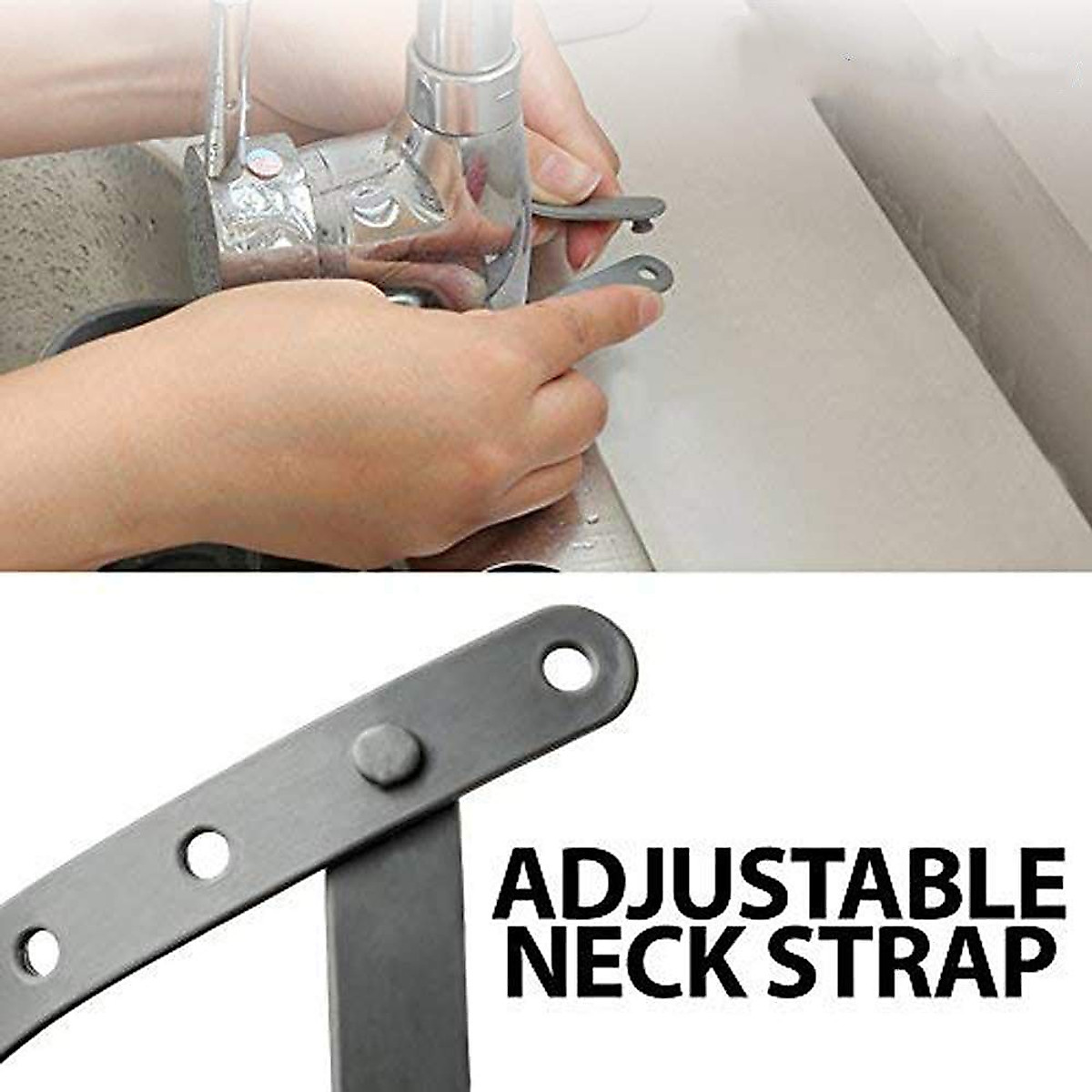 Comfecto Kitchen Faucet Sponge Holder, 2 Pack Hanging Kitchen Faucets Caddy Organizer with Adjustable Strap and Holes for Drying, Space Saving Sink Sider for Dish Soap Dishwashing Brush