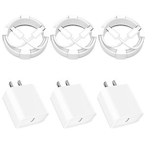 【MFi Certified】iPhone 15 Charger Fast Charging, Assrid 3Pack 20W USB-C Power Type-C Wall Charger Block+6FT USB-C to USB-C Charge Cable for iPhone 15/15 Plus/15 Pro/15 Pro Max/iPad Pro/Air/Mini/AirPods