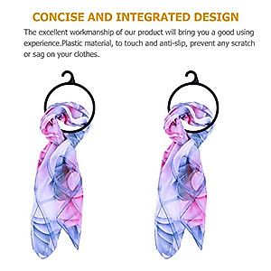 Levemolo 40pcs Hooks Necktie Neckties Belts Multifunctional Shawl Belt Rings Saver Circle Multipurpose Pashminas Storage for Clo Scarf Plastic Holder Hanging and Legging Tie Ring Scarves