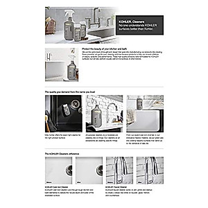 Kohler K-EC23723-NA Faucet Cleaner, Kitchen and Bathroom Cleaner, 28 FL Oz
