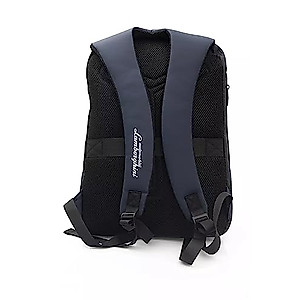 Automobili Lamborghini Blue Nylon Men's Backpack