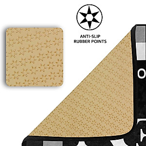 Buffalo Plaid Pantry Kitchen Rug 40 x 20 Inch Non-Slip Cushioned Comfort Entryway Door Mats Perfect Carpet for Home Decor