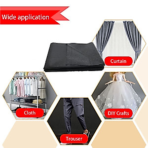 PLANTIONAL White Iron-On Non-Woven Fusible Interfacing: 39 x 72 inch Lightweight Non-Woven Interfacing Iron On Polyester Single-Sided Interfacing for DIY Crafts Supplies