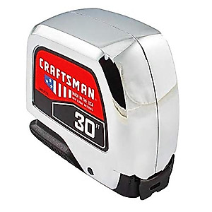 Craftsman Tape Measure, Chrome Classic, 30-Foot (CMHT37330S), 30-foot