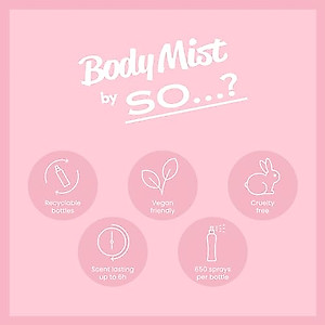 So…? Sweet Pea Body Mist - Floral Perfume for Women with Bergamot, Sweet Pea, Peony Notes - Ideal Gifts for Women - Body Spray for Women - 3.5 oz