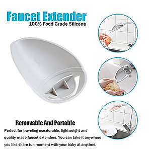 Faucet Extender for Toddlers - Sink Extender for Kids Hand Washing, Bathroom Sink Spout Wash Helper for Children Baby(3 Pack)