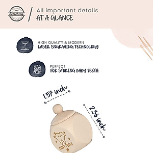 Spruchreif | Tooth Fairy Box for Boy and Girls | First tooth box | Wooden keepsake box | Children's tooth box | Baby Girl and Boy