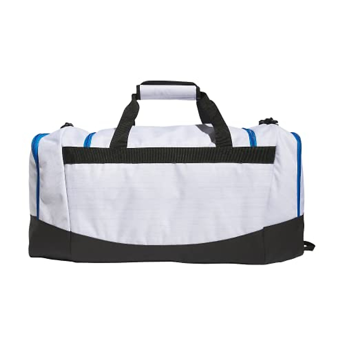 adidas Unisex Adult Defender 4 Medium Duffel Bag, Two Tone White-Clear Onix/Bright Royal Blue/Black, One Size
