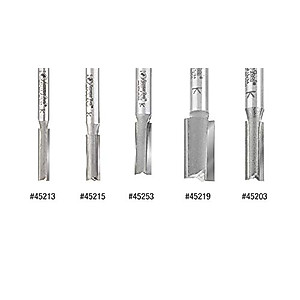 Amana Tool - 45240 Carbide Tipped Straight Plunge 12mm Dia x 3/4 x 1/4" Shank