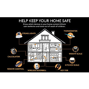 Duracell CR2032 3V Lithium Battery, Child Safety Features, 12 Count Pack, Lithium Coin Battery for Key Fob, Car Remote, Glucose Monitor, CR Lithium 3 Volt Cell (2032 3V)