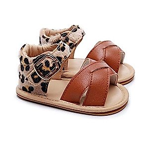 Baby Girls Sandals Rubber Sole Non-Slip Summer Outdoor Toddler Flat Shoes Infant Cute Little Kids First Walker Shoes