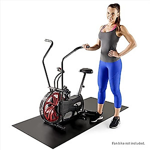 Marcy Fitness Equipment Mat and Floor Protector for Treadmills, Exercise Bikes, and Accessories Mat-366 (78" x 36" x 0.25" Thickness) , Black