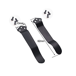 NC HAISDA 2pcs Pocket Knife Clip Portable DIY Deep Carry Practical Waist Accessories Solid Back Durable Tool (A)