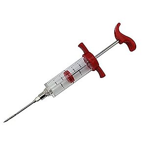 Lobonbo BBQ Meat Syringe Marinade Injector Metal Turkey Chicken Flavor Syringe Kitchen Cooking Syinge Accessories