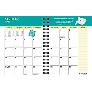 How to Skimm Your Life 17-Month 2020-2021 Monthly/Weekly Planning Calendar