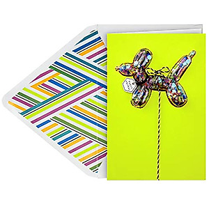 Hallmark Signature Birthday Card (Confetti Balloon Animal)