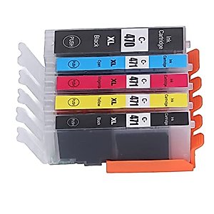 FTVOGUE Ink Cartridge Replacement Printer Ink Cartridge Accessory for PIXMA MG5740 MG6840 MG7740 TS5040 TS6040 TS8040 (BK BK C M Y 5 Colors)