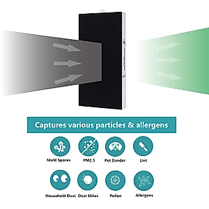 Lhari HRF-G1 True HEPA Replacement Filter, Compatible with Honeywell HPA020 HPA020B, HAP030 HPA030B and HPEAClean HPA108B HPA075B Air Purifier, Part Number HRF-G1 HRF-G2, 2-Pack