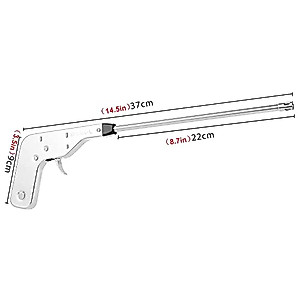 SurpriseSeptember Barbecue igniter, All-Metal Battery-Free Pulse igniter, Kitchen Camping Barbecue piezoelectric Lighter (14.5in)