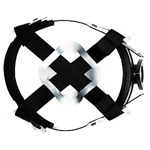 Pyramex Ridgeline Cap Style Hard Hat, 4-Point Ratchet Suspension, Matte White Graphite Pattern