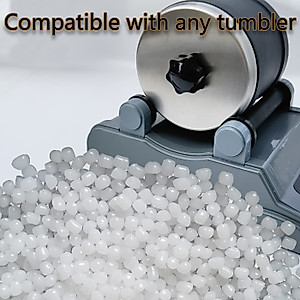 3 LBS Refill Plastic Pellets Rock Tumbling Media for Rock Tumbler, Rock Polisher, Stone Tumbler, Protect and Cushion Fragile Stones and Reduce Tumbling Noise,Get Better Result