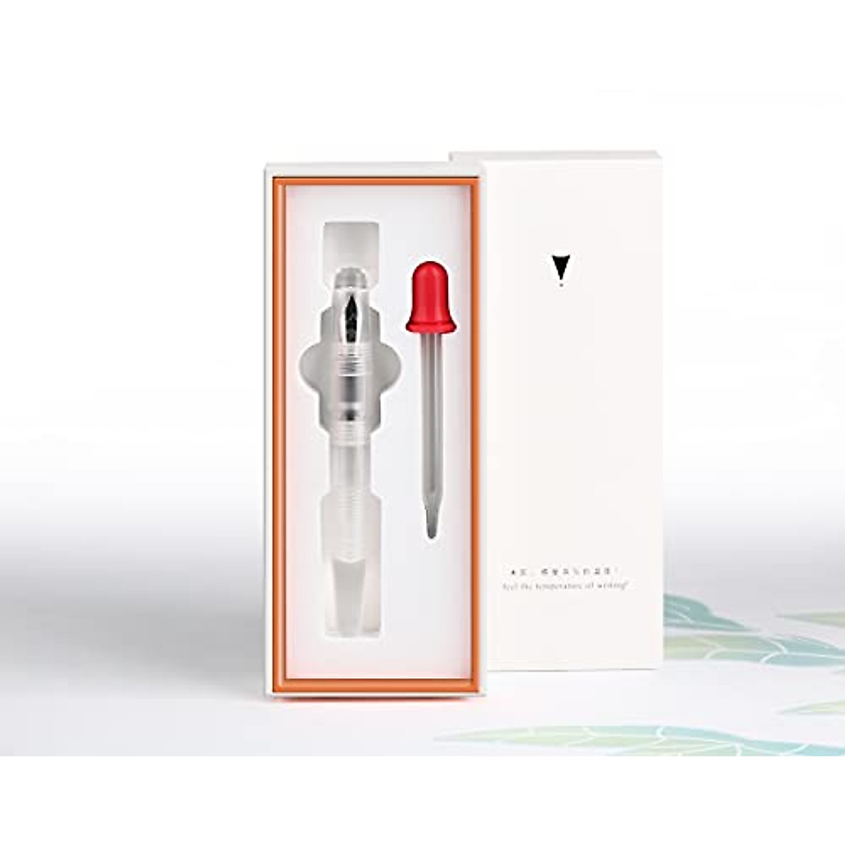 C2 Fountain Pen Fine Nib, Eyedropper Filling, Clear Transparent Acrylic, Large-Capacity Gift Set (Clear Color Only)