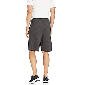 Champion mens 10" Powerblend Graphic Short, C Logo Shorts, Granite Heather, Small US