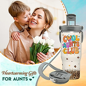 TAMUNBEE Aunt Gifts from Niece, Nephew - Birthday, Mothers Day, Thanksgiving, Christmas Gifts for Auntie - Best Aunt Ever Gifts Ideas - 30oz Tumbler With Handle
