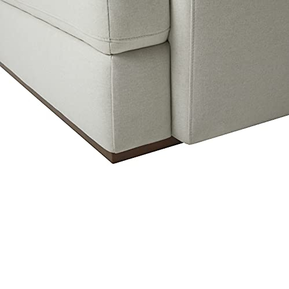 Amazon Brand – Rivet Modern Loveseat Sofa with Underseat Storage, 63.8"W, Chalk