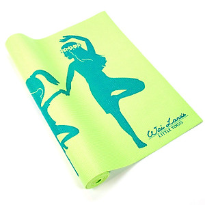 Wai Lana Little Yogis Eco Tote Kit - Award Winning Little Yogis DVD, Kids Size 1/8 Inch Thick Mat, Tote, Cartoon Yoga Poster
