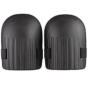 NoCry Home & Gardening Knee Pads for Women and Men - Lightweight Waterproof EVA Foam Cushion, Soft Inner Liner, and Easy Fit with Adjustable Hook'n'Loop Straps, Garden Kneeling Pads for Work, Black