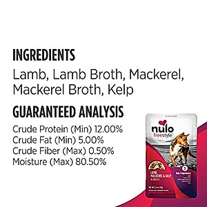 Nulo Freestyle Puppy & Dog Wet Dog Food Topper, Premium All Natural Grain-Free, Real Meat Dog Food Topper with High Animal-Based Protein and Only 5 or Less Ingredients With No Additives