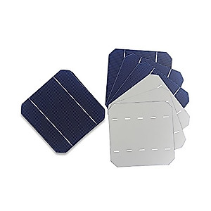 VIKOCELL 40Pcs 2.8W A Grade 125MM Monocrystalline Solar Cells 5x5 for DIY Solar Panel 100W