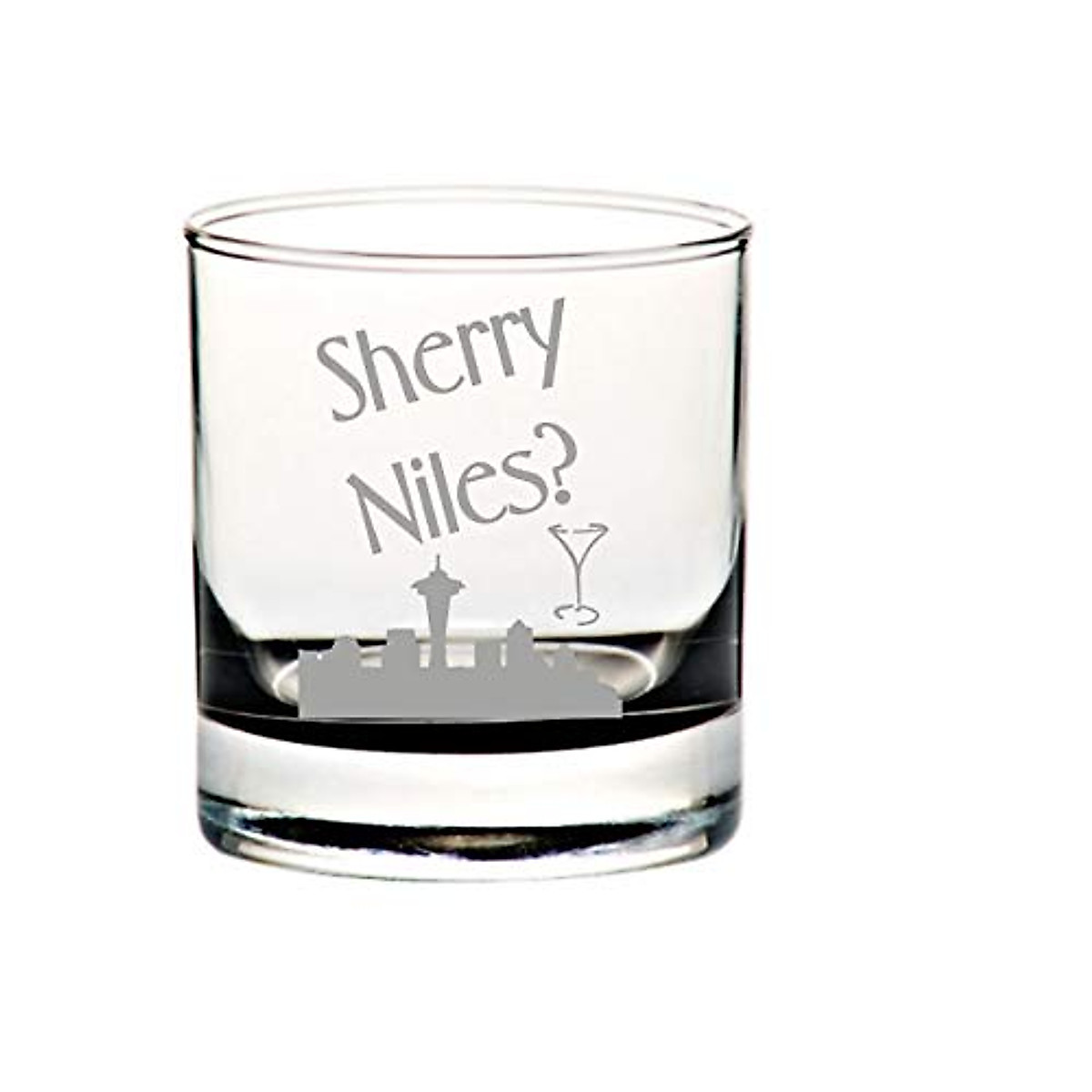 Brindle Southern Farms Sherry Niles? Engraved Rocks Glass Set of 2 - Off You Go, Roll My Eyes, I'm Listening, Frasier Fan Cocktail Glasses