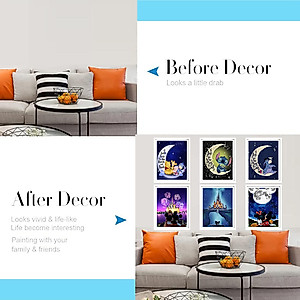 BOGVIAP Cartoon Diamond Painting,6 Pack Diamond Art,5D Diamond Painting Anime,Perfect for Home Wall Decoration 12x16 Inch