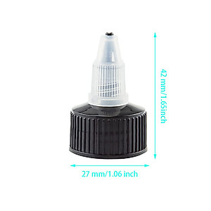 XGNG 24PCS Replacement Caps Natural Twist Top Caps Dispensing Caps for Squeeze Bottles Angelus Paint Bottles