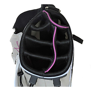 Sephlin - Lady Jayde Pink Girls Left Handed 7 Pieces Golf Club Set & Golf Bag Ages 6-10 2.0