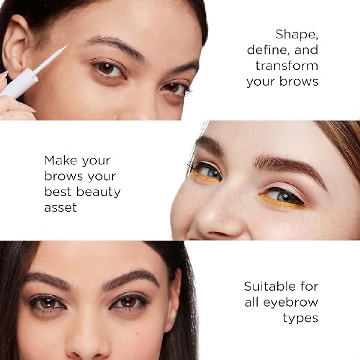 Arches & Halos - Duo Luxury Brow Powder - Dark Brown - Eyebrow Styling Cosmetics Palette, Powder, Tinting, Contouring, Precise Brow Definer - Hypoallergenic, Vegan - 2.5 g, Dark Brown