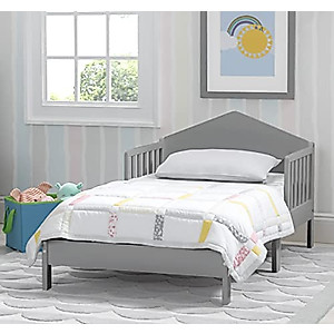 Delta Children Homestead Toddler Bed - Greenguard Gold Certified, Grey