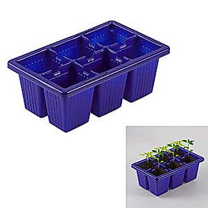 Yardwe 5 Pcs Square Seedling Pots Plant Germination Trays Vegetable Tray Plant Grower Sprouter Tray Starter Trays Growing Trays Microgreens Tray Mini Plants Miniature Planting Tray