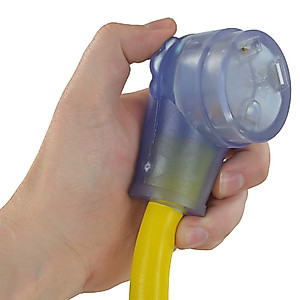 Conntek 14368, 30 Amp RV Extension Cord, Yellow (25-Feet)