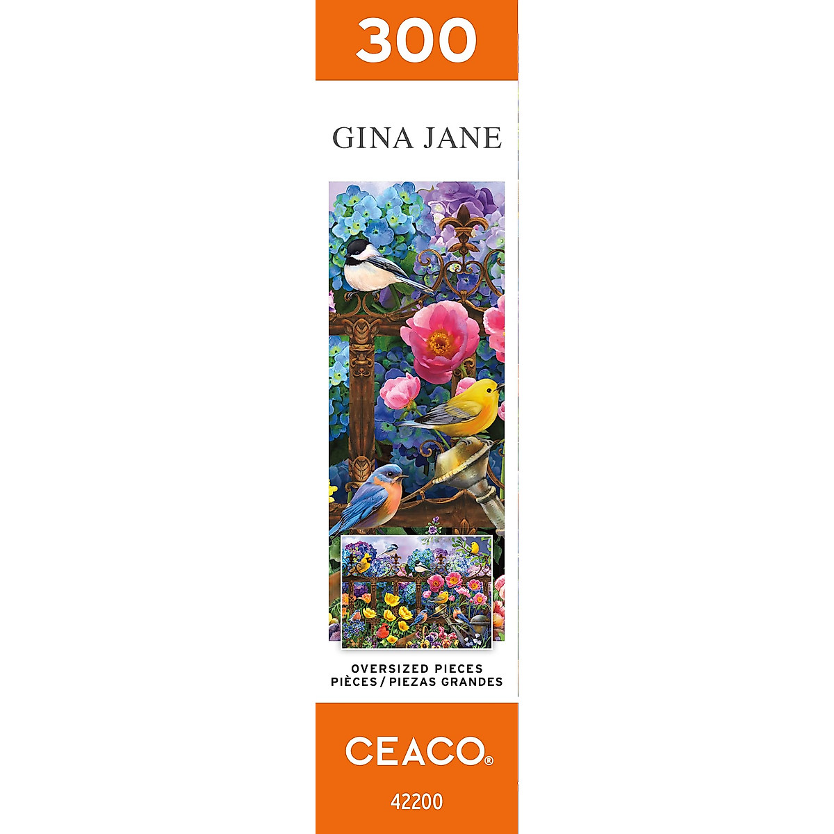 Ceaco - Gina Jane - Hydrangeas - Oversized 300 Piece Jigsaw Puzzle