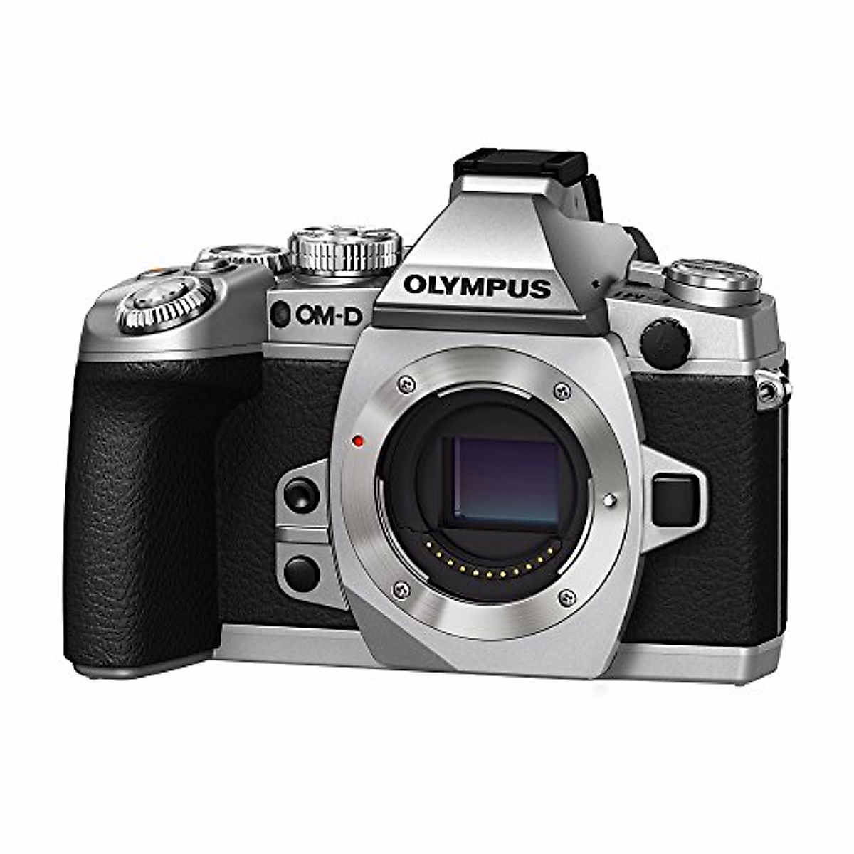 Olympus OM-D E-M1 16MP Mirrorless Digital Camera with 3-Inch LCD (Body Only) (Silver w/ Black Trim)